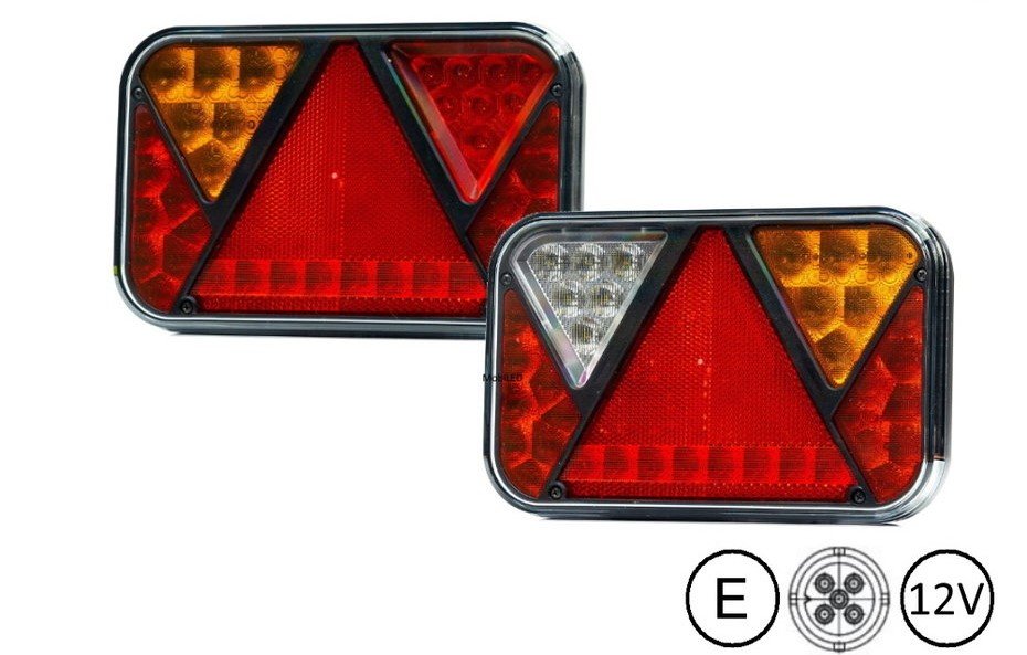 LED trailer lygter, Baglygter, positionslygter, nummerplade