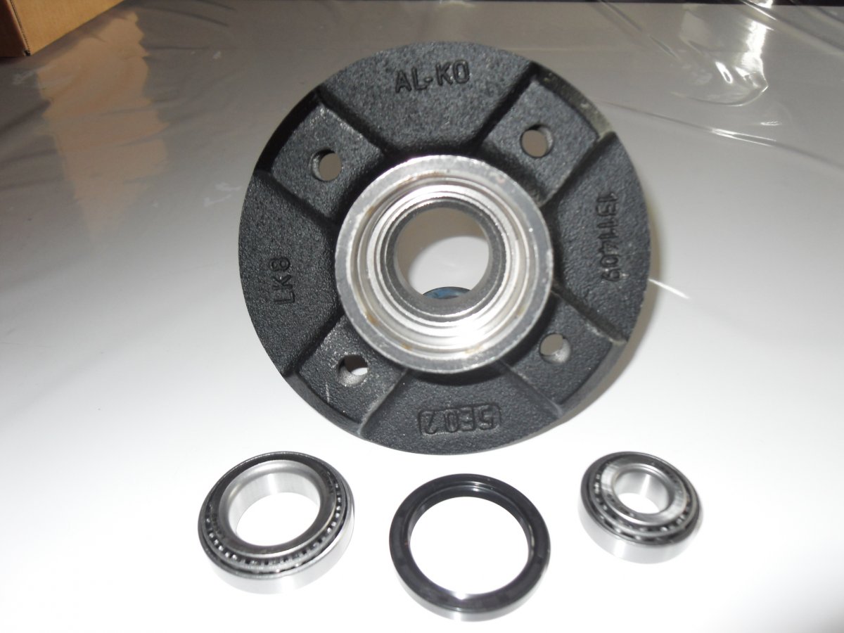 Hjul Nav til AL-KO Løbeaksel 4 huls lev. m. Konisk LM lejer